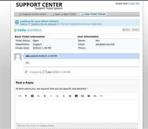 Delivery — Hackthebox Writeup This Box Is A Part Of Tjnulls List Of By Himanshu Das Medium