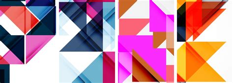 Random Triangle Pattern Vector Images Over 14000