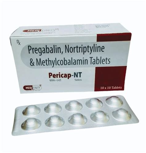 Pregabalin 75mg Nortriptyline Hydrochloride 10mg Methycobalamin 1500mg Tablet Medifinity