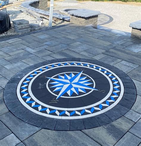 In Stock Paver Designs Compass Roses Nautical And Custom Inlays Paverart