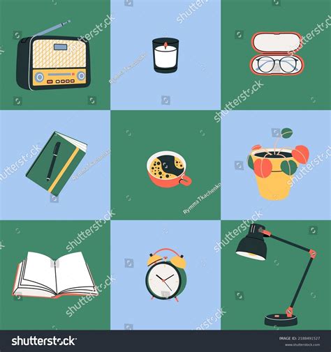 Set Desktop Elements Modern Flat Style Stock Vector Royalty Free 2188491527 Shutterstock