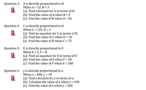 Gcse Maths Direct And Inverse Proportion