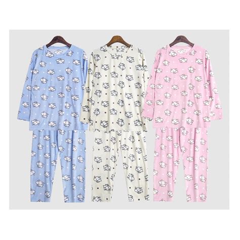 흰둥이 여성 상하의 수면 잠옷 세트 파자마 홈웨어 Wb446ba