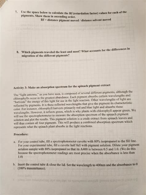 Solved Use The Space Below To Calculate The Rf Chegg Com
