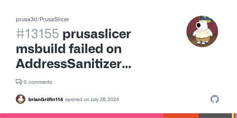 Prusaslicer Msbuild Failed On Addresssanitizer Option In Windows