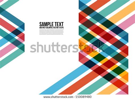 Abstract Colorful Triangle Pattern Background Cover Stock Vector