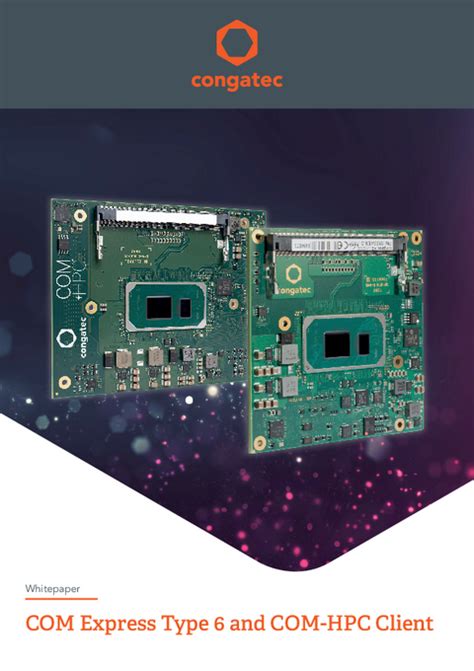 whitepaper about com express type 6 and com hpc client congatec