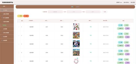 github 666bears anime 基于java springboot vue的在线动漫信息系统 源代码 数据库 万字文档