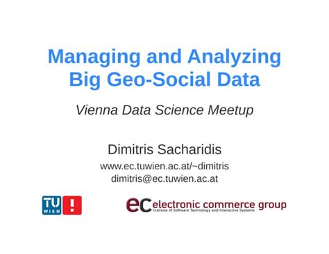 Geo Social Data Vienna Data Science Meetup Ppt