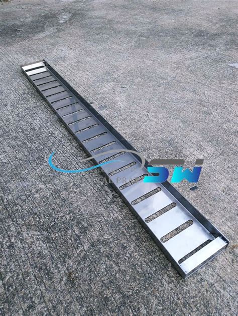 ฝาปิดรางระบายน้ำ Grating Sus304 หน้า10cm 1เมตร เสริมคาน ฝาปิดท่อรางระบายน้ำรางกัสเตอร์