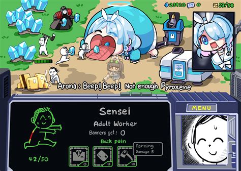 Blue Acraft Hero Units Training Cost 24000 Pyroxene Arona Blue