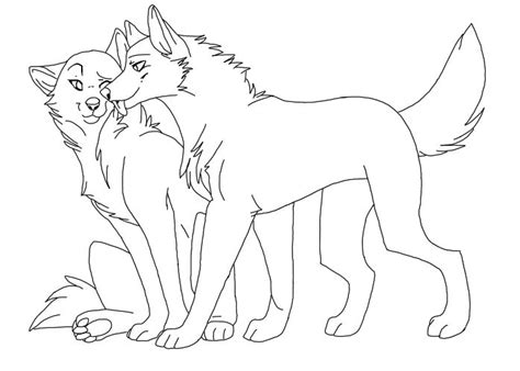 Wolf Couple Base Deviantart