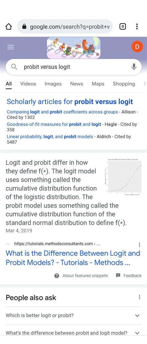 Which Is Preferred Between The Probit Regression And Logit Regression Researchgate