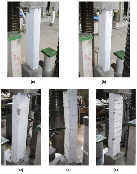 Failure Modes Of Specimens After The Experiment Of Compression A Download Scientific Diagram