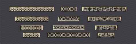 터 장식 벽 패널 세트 Jali 디자인 Cnc 패턴 레이저 절단 패턴 라우터 프리미엄 벡터