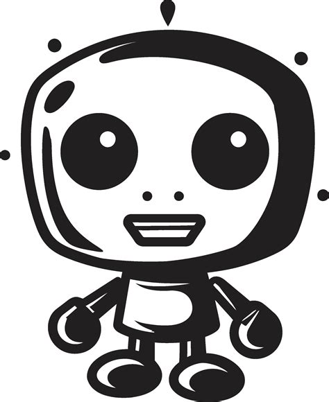 Pint Sized Pal Insignia Cute Robot Chatbot Design For Compact Connections Digi Buddy Crest