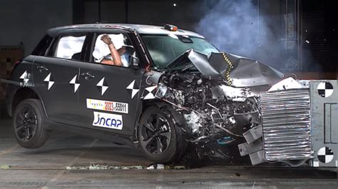 India Bound Suzuki Swift Crash Test Explained In Images Scores 4 Stars In Japan Ncap
