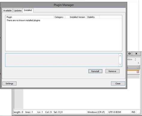 After Moving To Programdata Plugin Manager Shows No Plugin Notepad