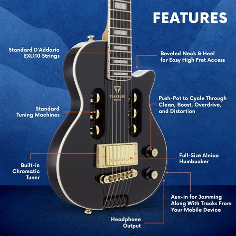 Traveler Guitar Electric Guitar 6 String Eg 1 Custom