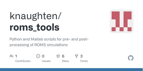 Github Knaughtenromstools Python And Matlab Scripts For Pre And Post Processing Of Roms