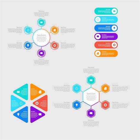 Premium Vector Infographic Multiple Psd Element