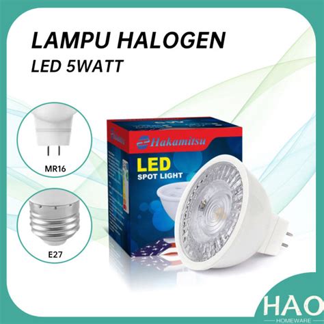 Hakamitsu Lampu Halogen Led Watt Spotlight Spot Mr E Tusuk Sorot Cob Lazada Indonesia