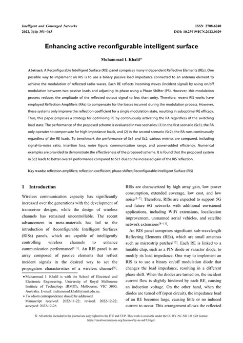 Pdf Enhancing Active Reconfigurable Intelligent Surface