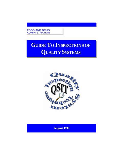 Pdf Fda Qsit Guide Dokumentips