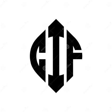 Cif Circle Letter Logo Design With Circle And Ellipse Shape Cif Ellipse Letters With