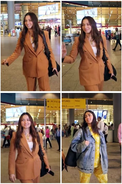 Tamanna Bhatia And Mrunal Thakur Seen At The Airport