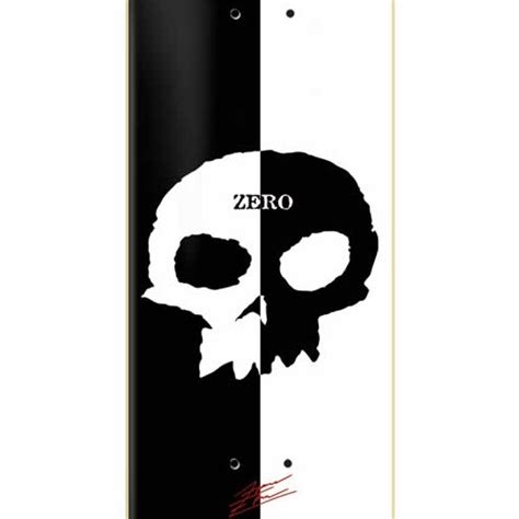 Zero Split Single Skull Forrest Edwards 825 Skateboard Deck