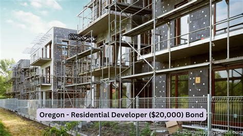 Building Dreams Responsibly The Oregon Residential Developer 20 000 Bond Surety Bonds By