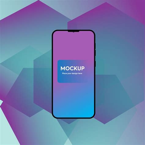 응용 프로그램을 위한 스마트폰 인터페이스 화면 모형 프리미엄 벡터