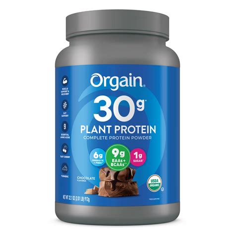 30g Plant Based Protein Powder Chocolate Orgain