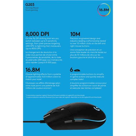 User Manual Logitech G203 Prodigy Wired Mouse Search For Manual Online