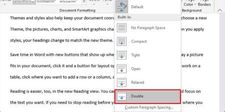 How To Double Space In Word