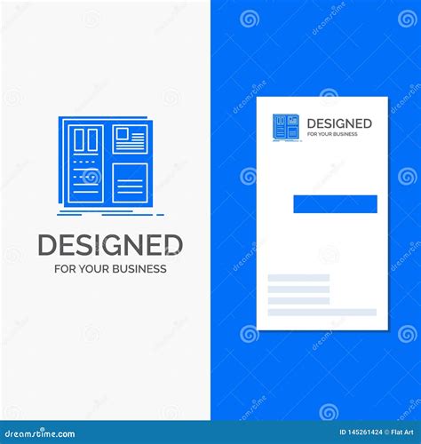 Business Logo For Design Grid Interface Layout Ui Vertical Blue