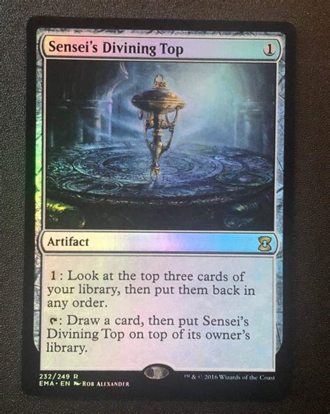 Senseis Divining Top Foil Mtg Proxy Eternal Masters Proxy Mtg