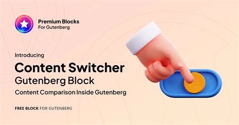 Content Switcher Block Free Blocks For Gutenberg Editor