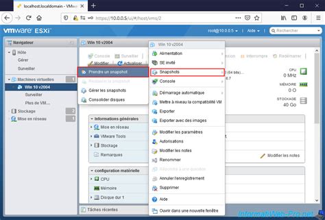 Create Snapshots Of A Vmware Esxi 7 0 And 6 7 Virtual Machine Vm To