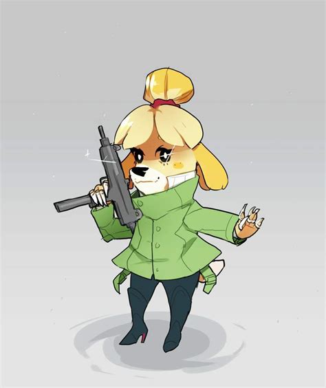 Buff Isabelle And Isabelle With A Gun Dank Memes Amino
