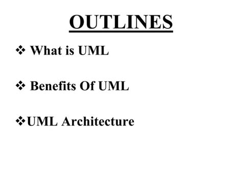 Uml Unified Modelling Languqage In Software Engineering Ppt