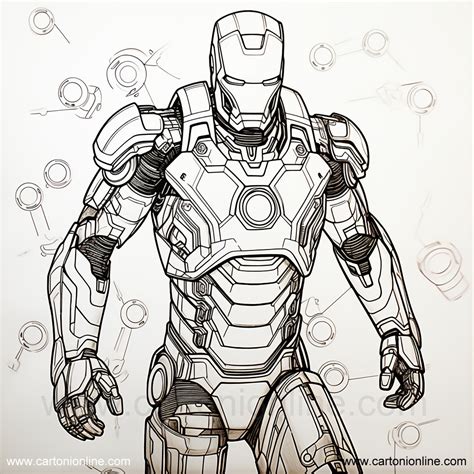 Iron Man Mark 42 Coloring Pages