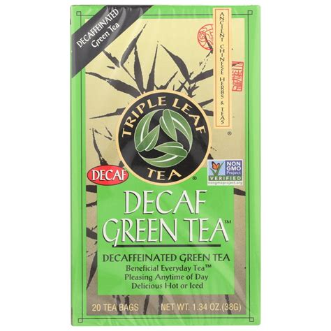 Triple Leaf Tea Decaf Green Tea 20 Tea Bags