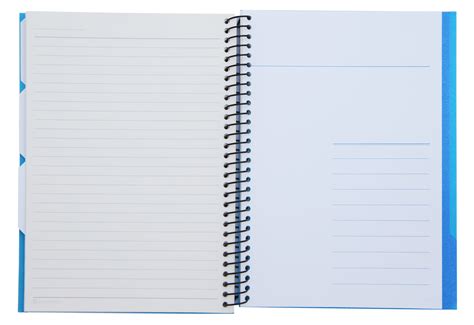Spiral Notebook Opened With Index On Transparent Background PNG File 21515844 PNG