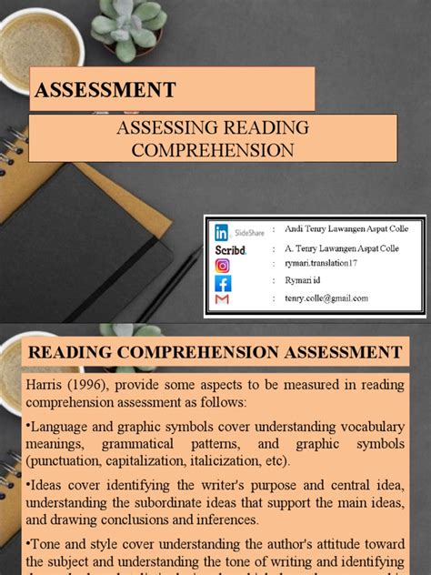 Assessment Reading Comprehension Assessment Download Free Pdf
