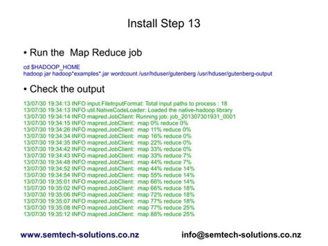 An Example Hadoop Install Ppt