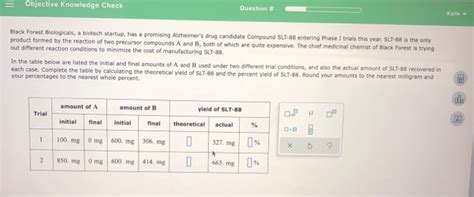 solved objective knowledge check question 8 black forest