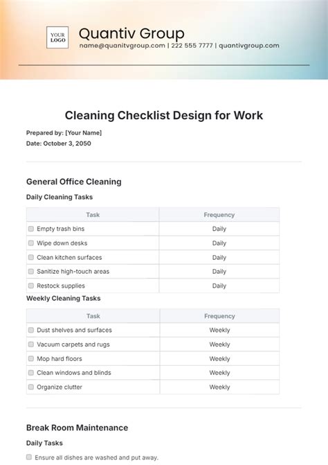 Free Hotel Public Area Cleaning Checklist Template To Edit Online