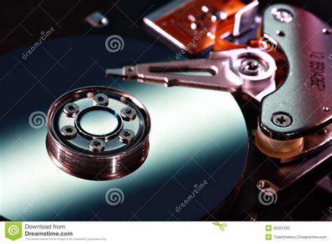 Hard Disk Closeup Stock Photo Image Of Inspection Hardware